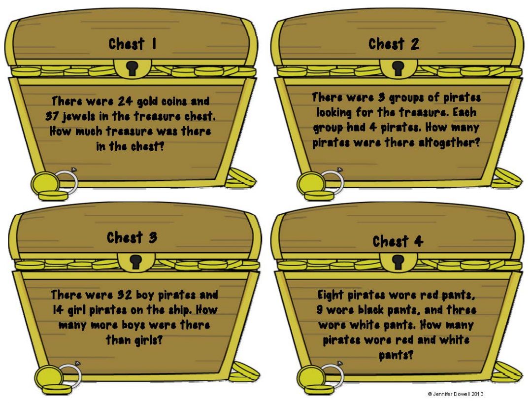Math Word Problems Scavenger Hunt - Love Teaching Kids