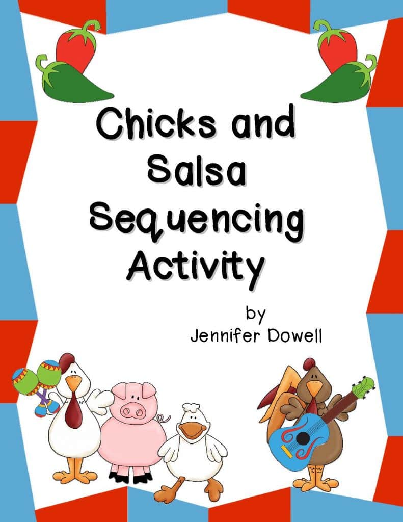 Cinco de Mayo Activities- Chicks and Salsa sequencing - Love Teaching Kids