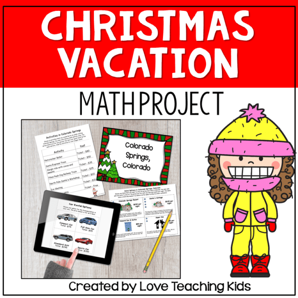 Plan a Christmas Vacation- Math Project - Love Teaching Kids