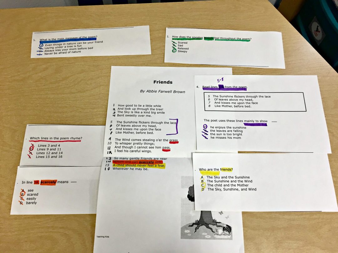 Test Prep Reading Stations for Upper Elementary Classrooms
