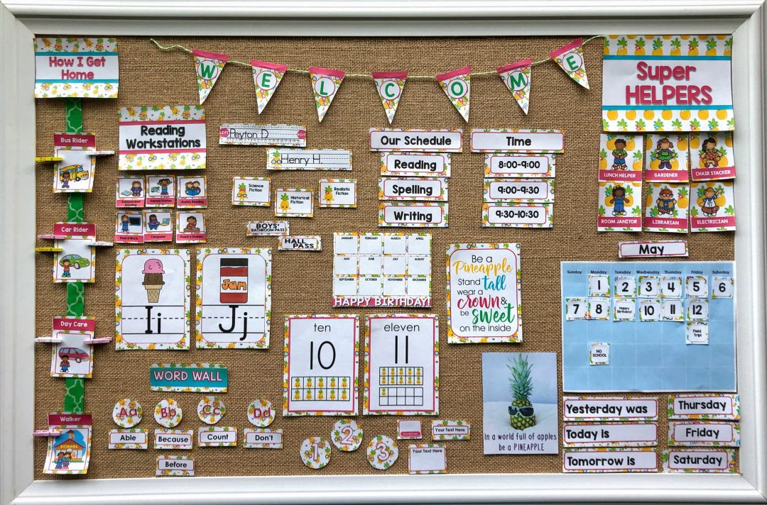 Pineapple Classroom Theme decor for your classroom