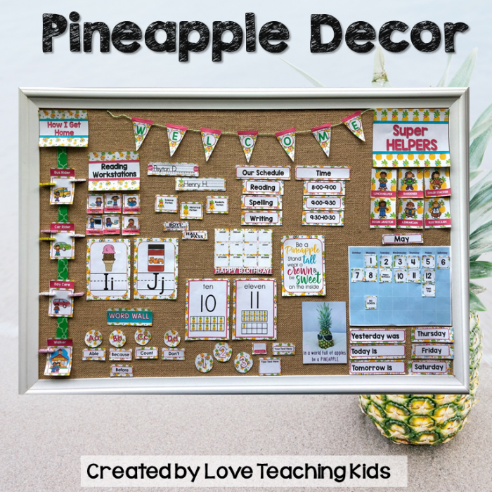 Pineapple Classroom Theme decor for your classroom